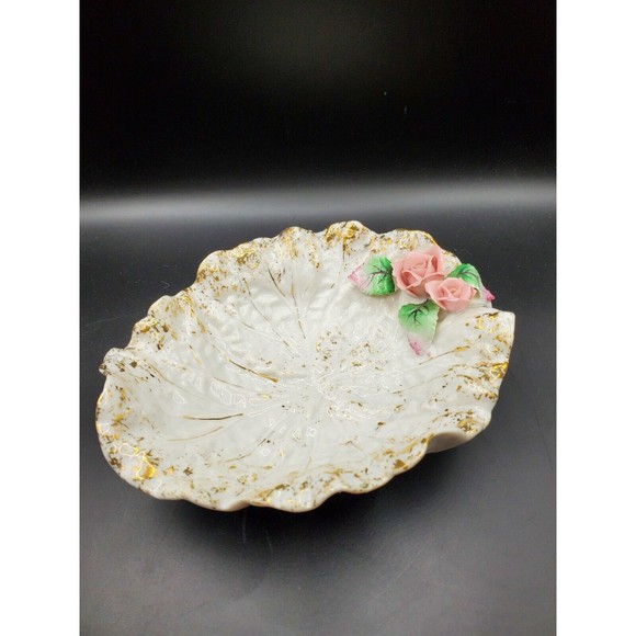 Accents | Vintage Lefton China Handpainted Trinket Dish Made In Japan ...